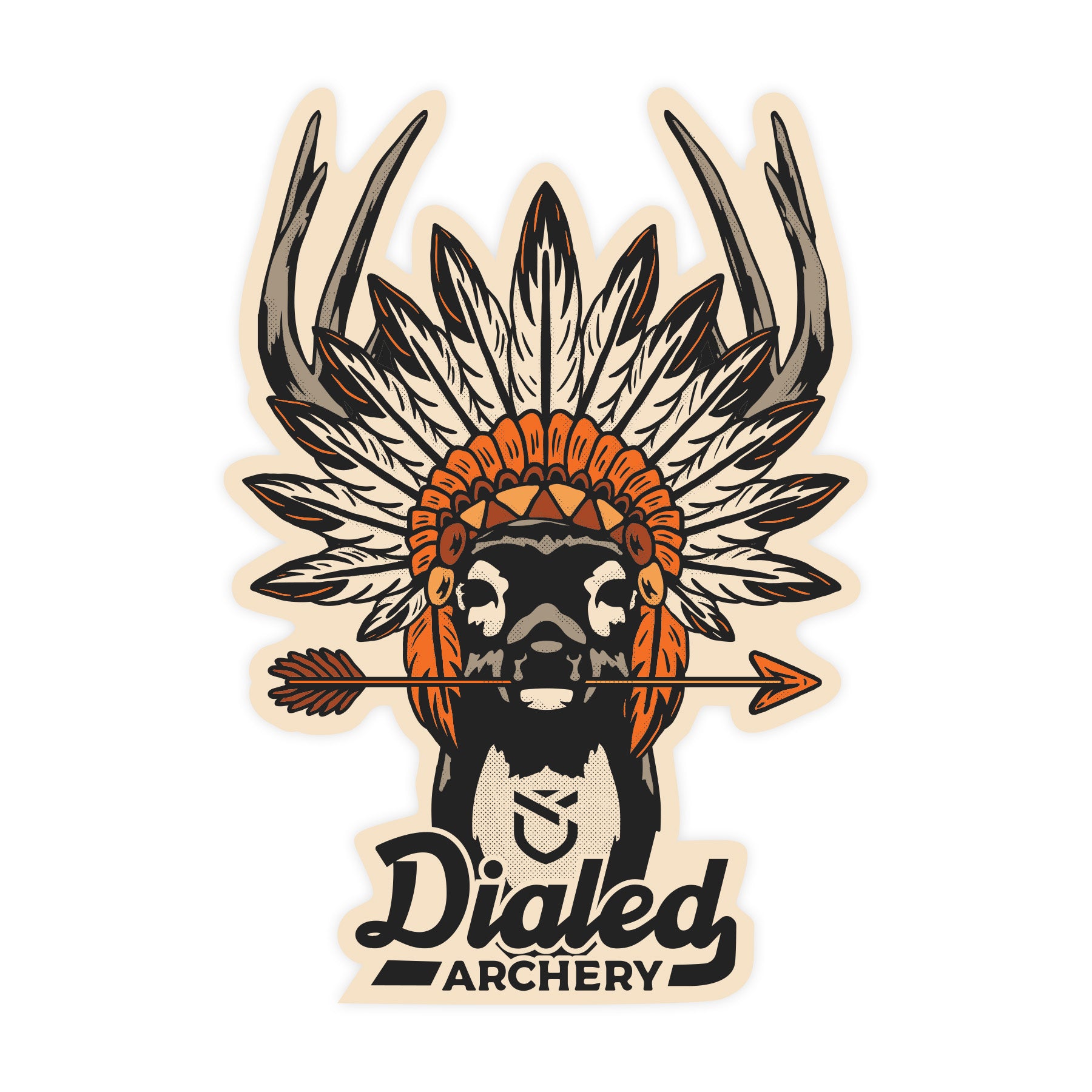 Chief Buck Sticker – Dialed Archery