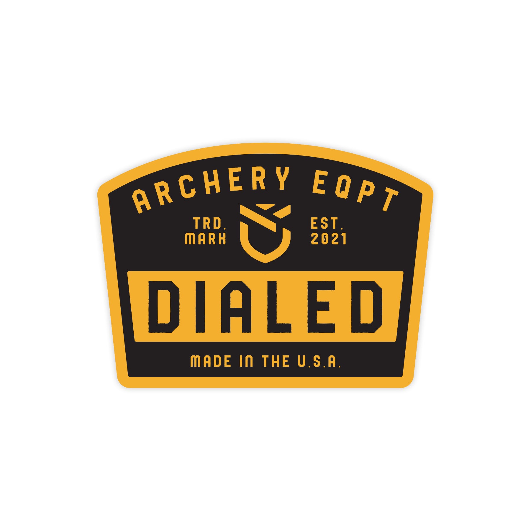 Dialed Badge Sticker – Dialed Archery