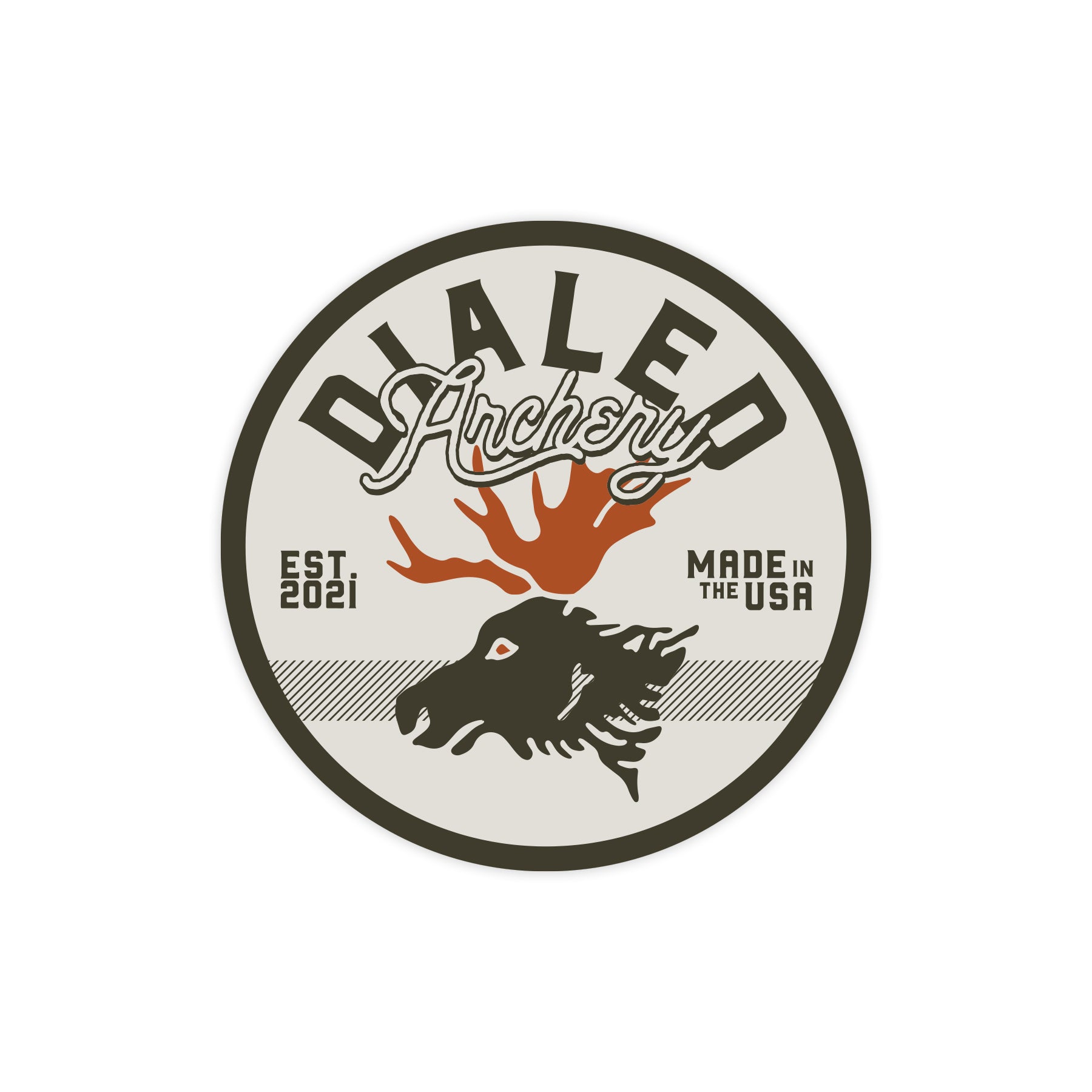 Woodland Moose Sticker – Dialed Archery